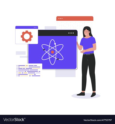 Hand Drawn Flat Quantum Royalty Free Vector Image