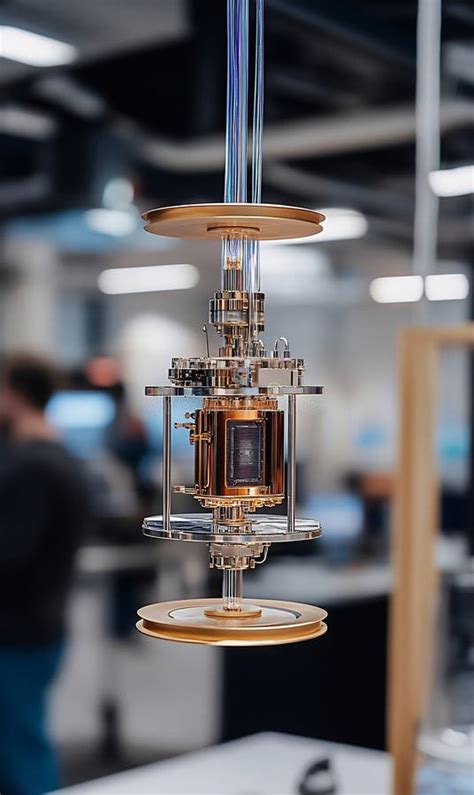 Advanced Quantum Processor Cryo Setup Stock Image Image Of Nextgen