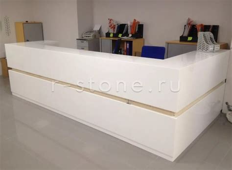 Стойка ресепшен из акрилового камня Neomarm Metallic Ey510 Yukon ...
