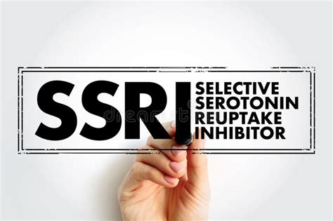 Ssri Selective Serotonin Reuptake Inhibitor Class Of Drugs That Are