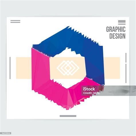 추상 육각형 모양 그래픽 디자인 포스터 레이아웃 서식 파일 구도에 대한 스톡 벡터 아트 및 기타 이미지 구도 기하 도형