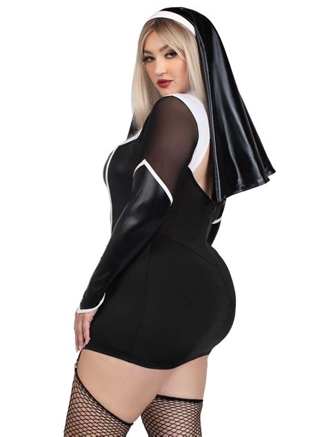 Plus Size Holy Hottie Nun Costume Pixie Sparkle Pixiesparkleshop