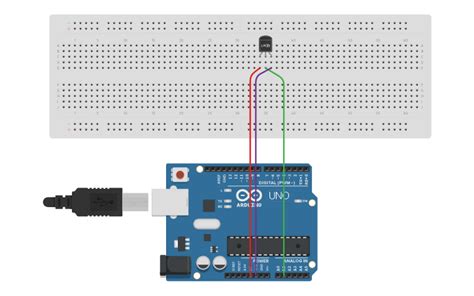 Circuit Design Sensor De Temperatura Tinkercad