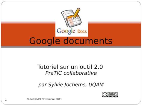 PPT Soigner Ses TIC Communautaires Tutoriel Google Docs SJochems