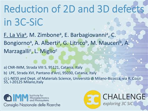 Pdf Reduction Of 2d And 3d Defects In 3c Sic
