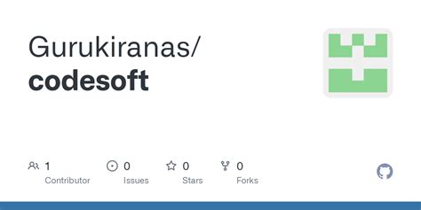 github gurukiranas codesoft