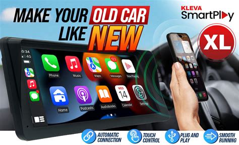 Kleva Smartplay Xl 10 Hd Universal Touchscreen Apple Carplay Android