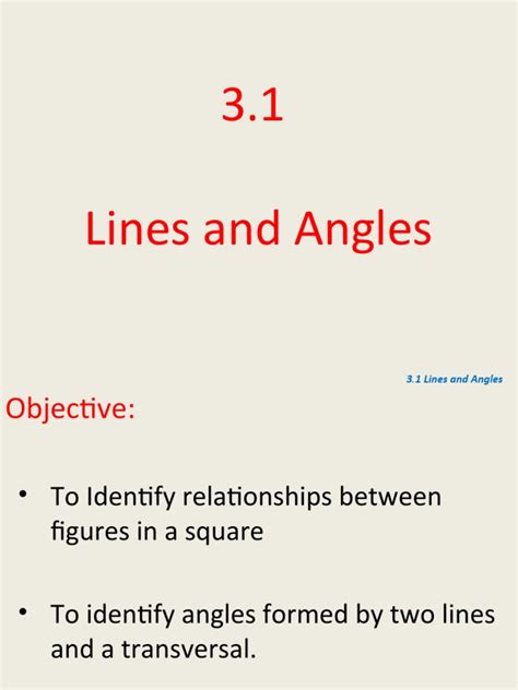 3 1 lines and angles pdf geometry elementary geometry