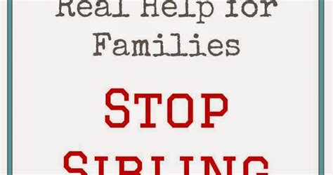 Stop Sibling Rivalry Strategies That Work