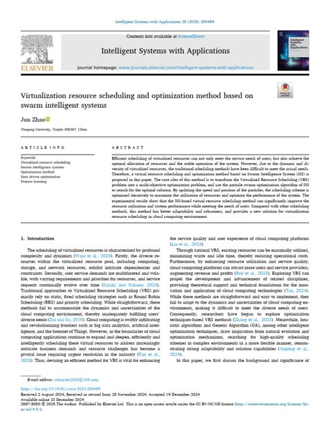 Virtualization Resource Scheduling And Optimization Method Based On