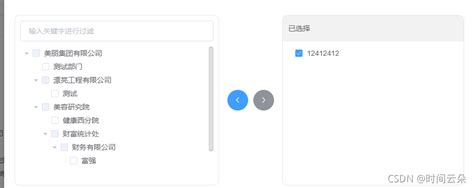Element 实现左侧为树形结构、右侧无层级结构的穿梭框el Tree从左侧树添加数据到右侧树 Csdn博客