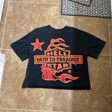 Black 11 Hellstar Path To Paradise Tee Fits Cropped Depop