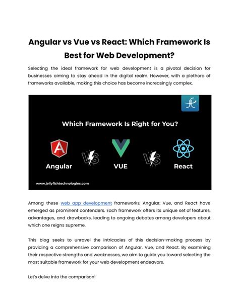 Ppt Angular Vs Vue Vs React Which Framework Is Best For Web