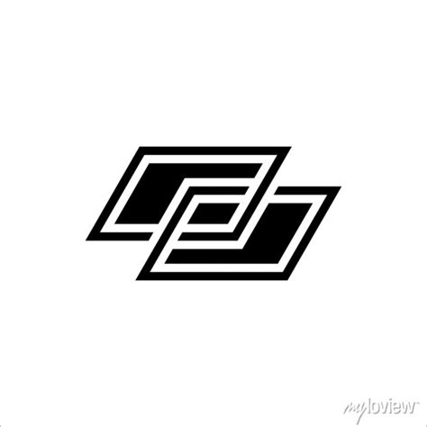 Parallelogram Shape Illustration Vector Graphic Basic Shape Posters