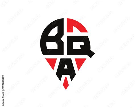 Bqa Letter Location Shape Logo Design Bqa Letter Location Logo Simple