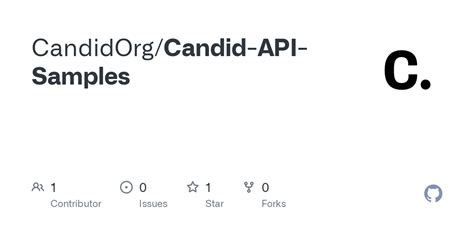 GitHub CandidOrg Candid API Samples