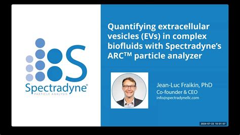 Quantifying Extracellular Vesicles Evs In Complex Biofluids With Spectradynes Arc Analyzer