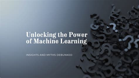 Qanda And Common Misconceptions About Machine Learning