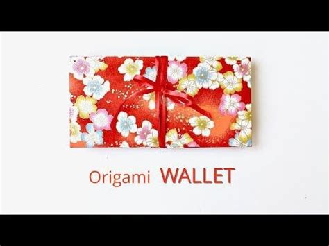 DIY Origami Wallet Tutorial For A Simple Origami Wallet YouTube Origami Wallet Origami