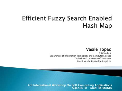 Fuzzy Hash Map Ppt