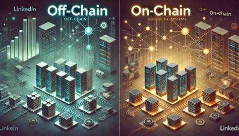 🌐 Blockchain Transactions On Chain Vs Off Chain 🌐 When It Comes To