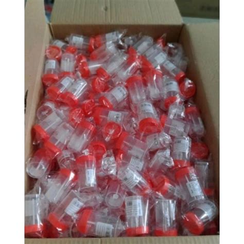 Stool Or Urine Specimen Container With Label 60ml Sold Per Piece Shopee Philippines