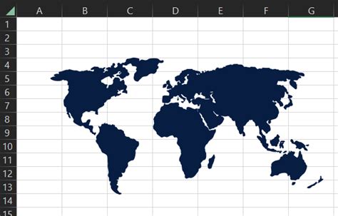 How To Make World Map Chart Presentation In Excel Template