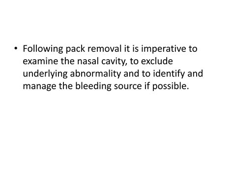 Management Of Severe And Or Refractory Epistaxis Qmqh
