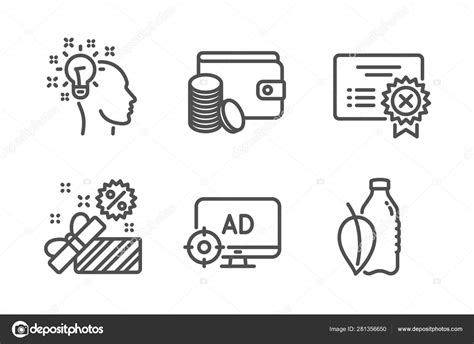 Payment Method Reject Certificate And Sale Icons Set Idea Seo Adblock And Water Bottle Signs