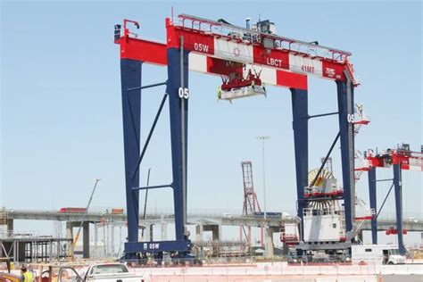 crane procurement long beach container terminal automated stacking cranes yard rmg crane