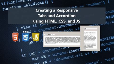 Creating A Responsive Tabs And Accordion Using Html Css And Javascript Tutorial Sourcecodester