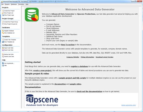 Test Data Generator Test Data Generation Advanced Data Generator Upscene Productions