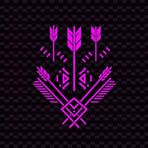 Premium Psd Primal Hunter Tribe Crest With Arrows And Animal Tracks