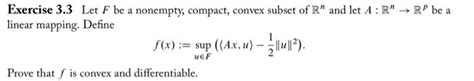 solved exercise 3 3 let f be a nonempty compact convex