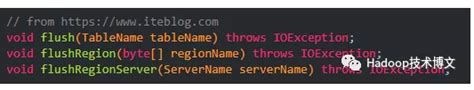 hbase 入门之数据刷写 memstore flush 详细说明 csdn博客