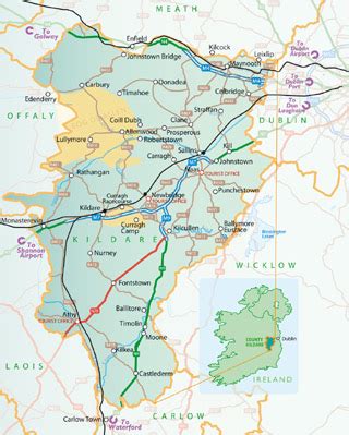Kildare Map Region City Map Of Ireland City Regional Political