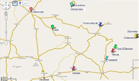The 11 Sites In Namibia Which Were Used To Collect Samples For Dna