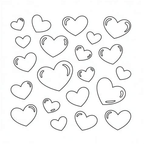 Gratis 25 Láminas Para Colorear Corazones Pdf Imprimible