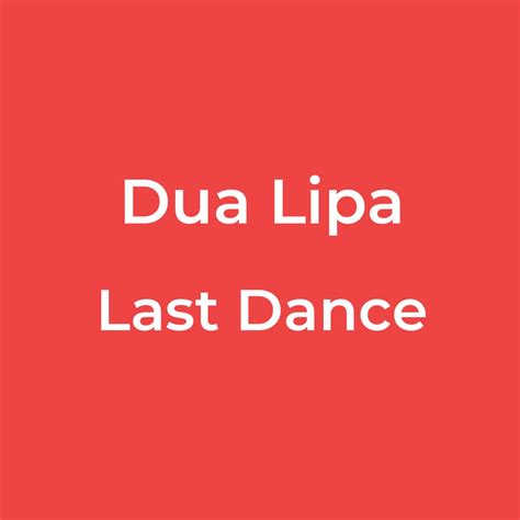 Sunfly Karaoke Dua Lipa Last Dance