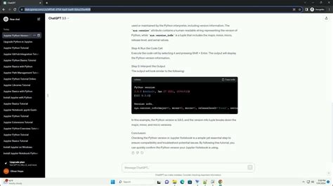 jupyter notebook python version check youtube