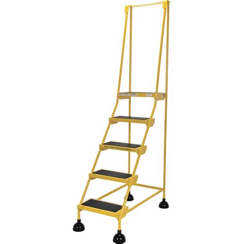 Cotterman Rolling Steel Ladder 450 Lb Capacity 8 Step Ladder 80in H