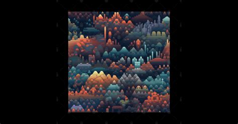 Pixel Art Repeating Pattern Pixel Art Repeating Pattern Magnet