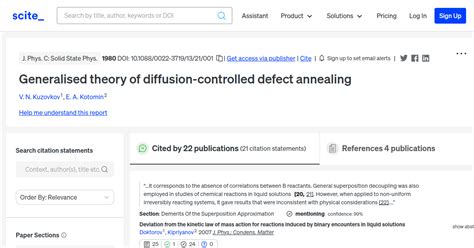 Generalised Theory Of Diffusion Controlled Defect Annealing Scite
