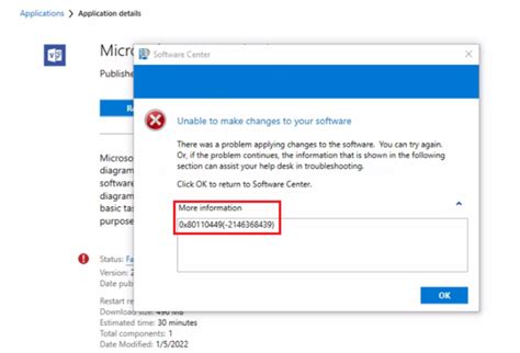 Fix Sccm Application Deployment Error 0x80110449 2146368439 Htmd Blog