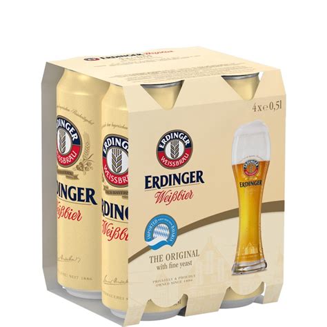 Erdinger Weissbier 4 Pack Cans Newfoundland Labrador Liquor Corporation