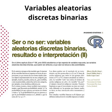 Variables Aleatorias Discretas Binarias Resultados E Intepretación