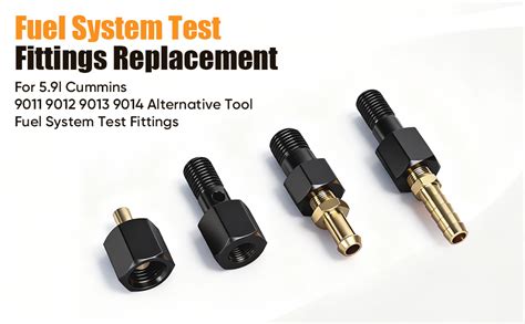 Replacement Fuel System Test Fitting Adapter Kit For 59l