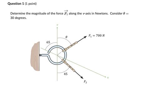 solved question 1 1 ﻿point determine the magnitude of the