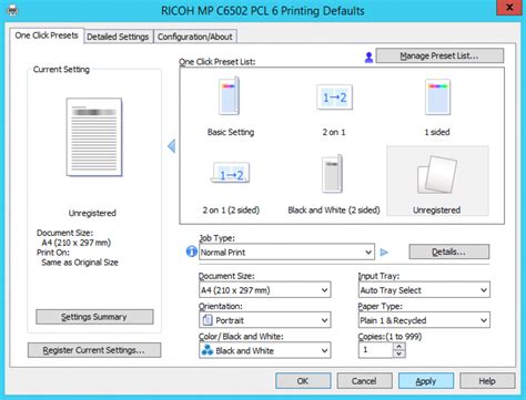 Setting Default Printer Settings Copierworldmy