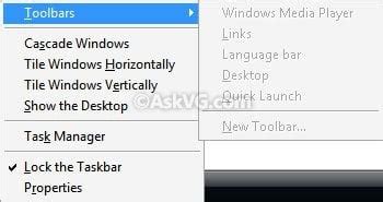 How To Fix Troubleshoot Various Taskbar Problems In Windows AskVG